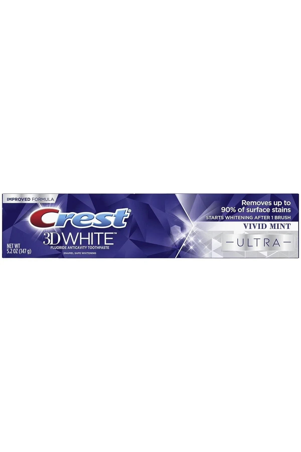 Crest 3d White Ultra Fluoride Anticavity Toothpaste Vivid Mint (5.2 Oz 5 Pack) - Buy Silver ...