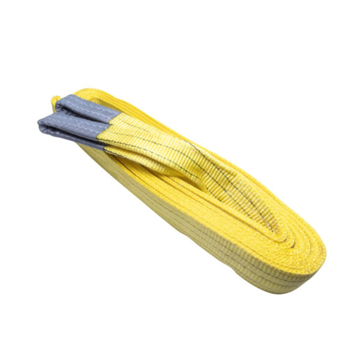Yellow Polyester Webbing Slings with Bright 3000kg for Powerlifting and ...
