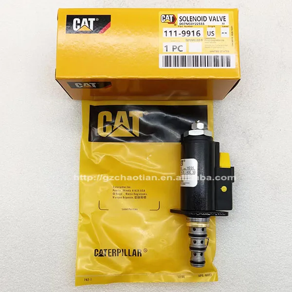 Solenoid valve 111-9916 1119916 CAT320C excavator spare parts Solenoid ...
