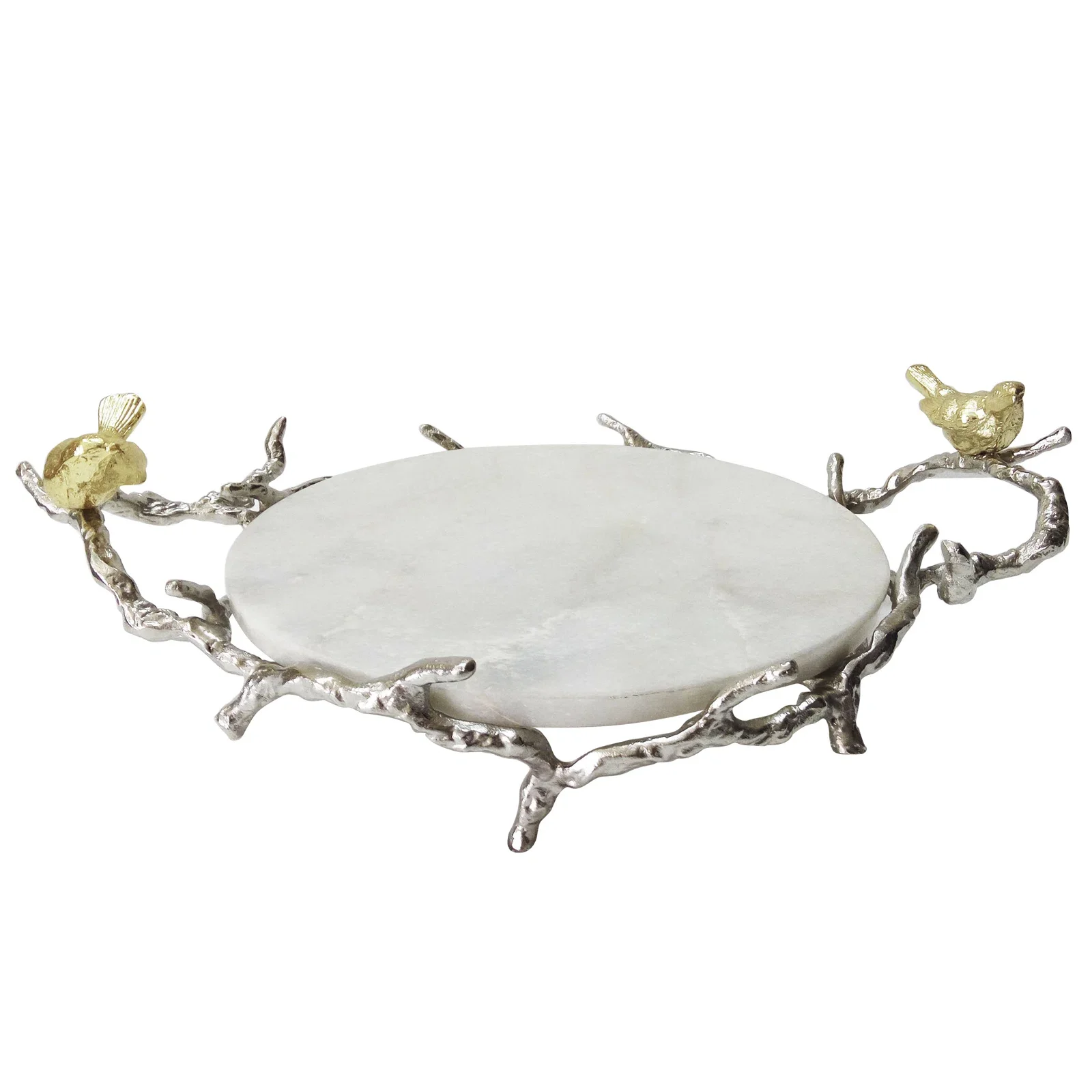 Modern Marble Serving Accent Coffee Table Tray Wedding Kitchen Metal ...