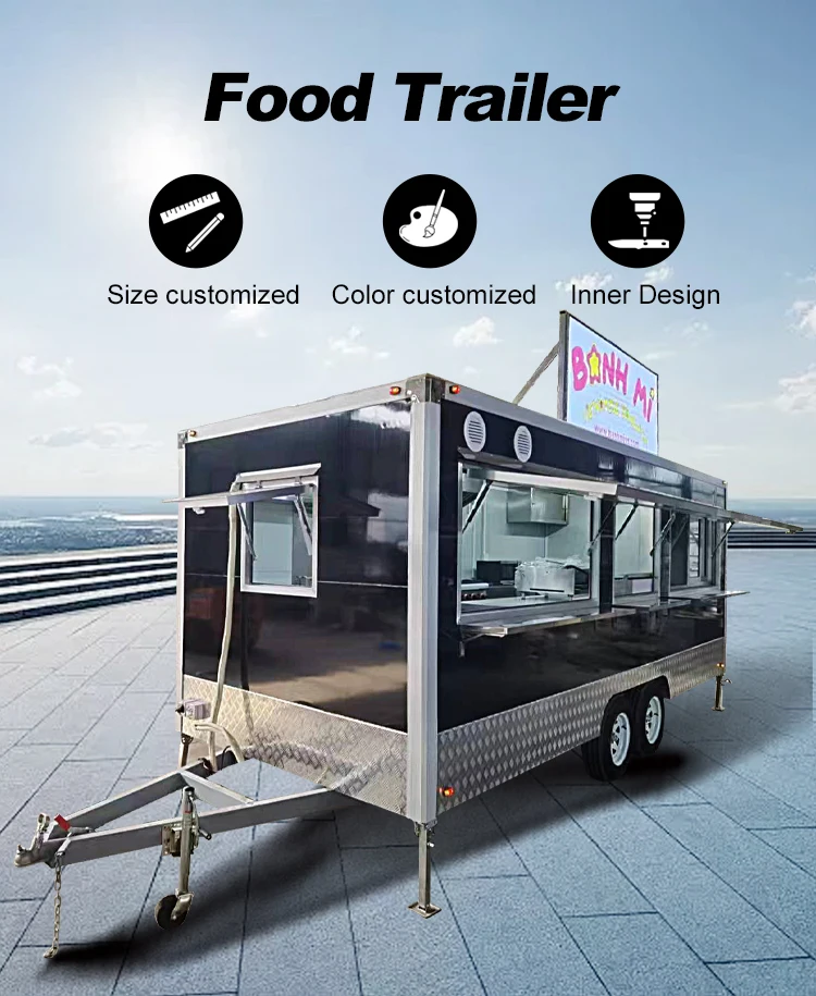 Wholesale Price Food Trucks - Mobile Crepe & Pizza Trailers