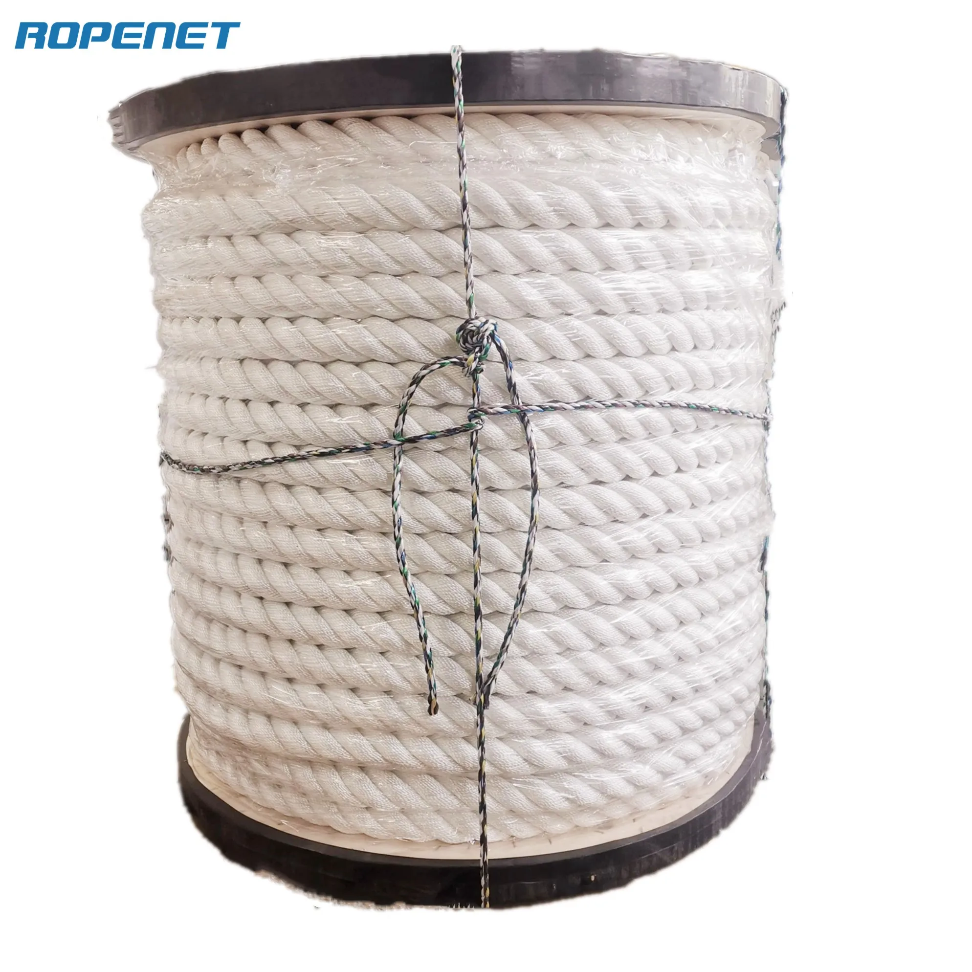 3 Strands Twisted Nylon Rope 1-1/2'' 600ft Reel 3 Strand Polyester PP ...