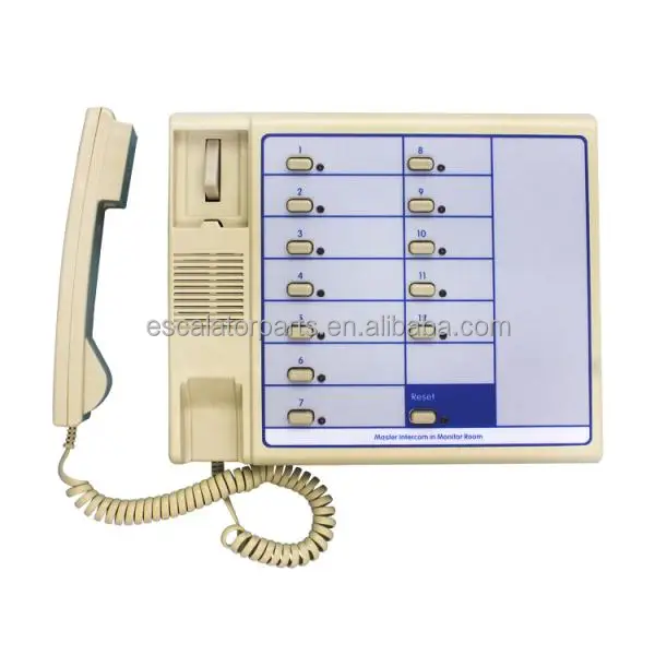 Elevator Lifts 12-Way Monitor Duty Room Master Intercom Host Interphone