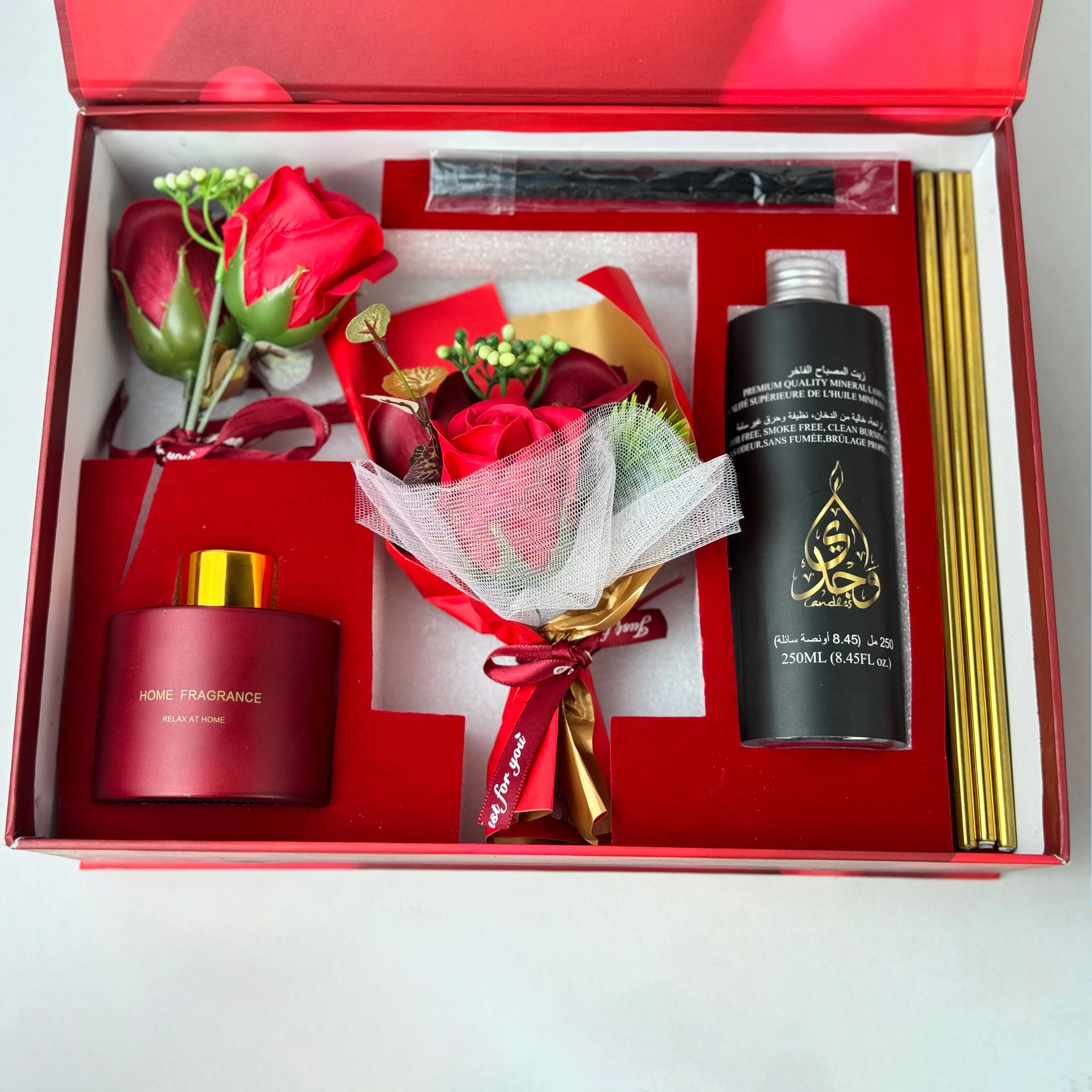Luxury Christmas Valentine Wedding Day Gift Box Set Scented Candles Oil ...