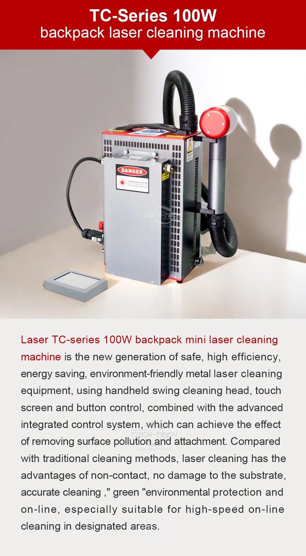 100w 200w 300w Backpack Handheld Pulsed Laser Cleaning Machine for Rust ...