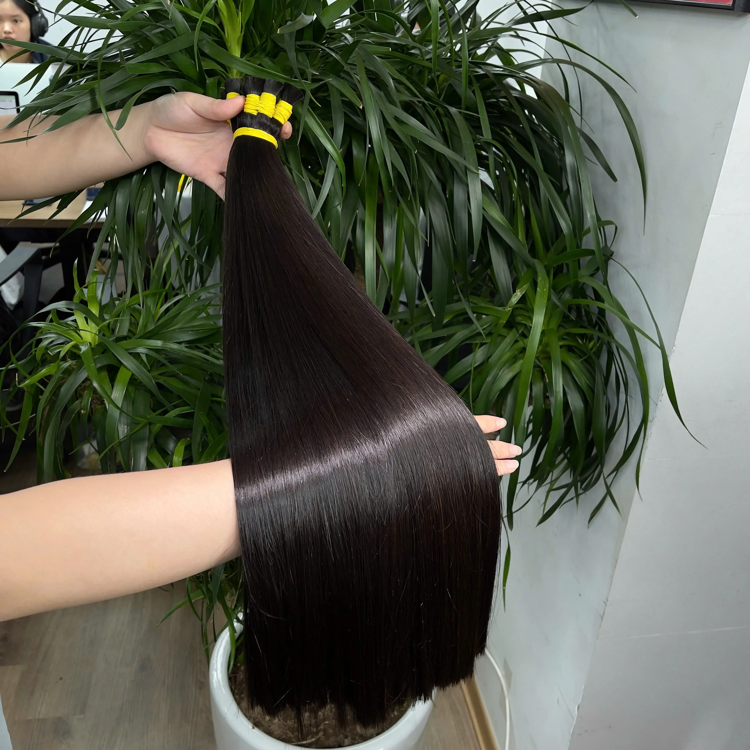 Wholesale Bulk Hair Vietnamese Human Hair Extensions Nautral Straight ...