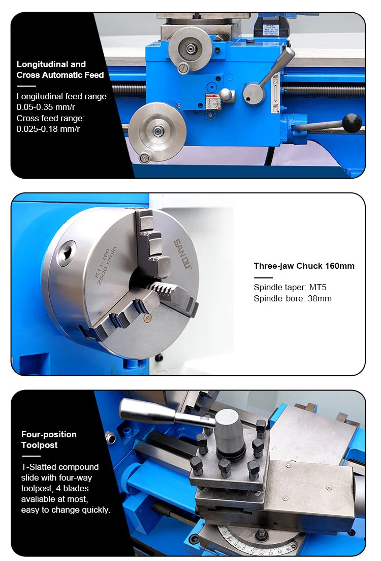 Desktop Metal Lathe Machine Cjm320v Mini Lathe Machine With Digital ...