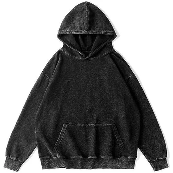 Custom Premium Quality Streetwear Acid Wash Hoodie Fleece Blank Zip Up ...