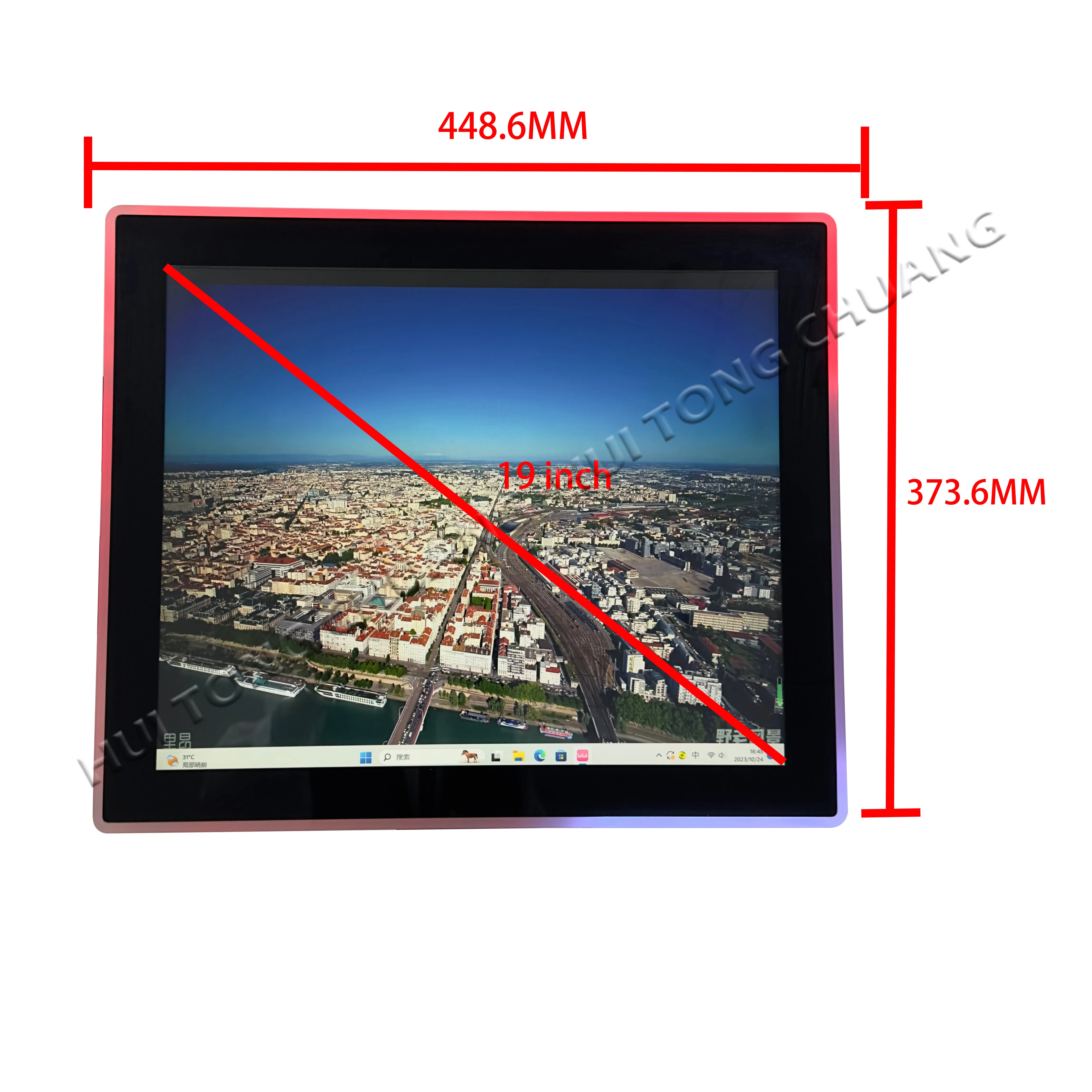 19 Inch Widescreen Capacitive Led Acrylic Frame Touch Screen Monitor ...