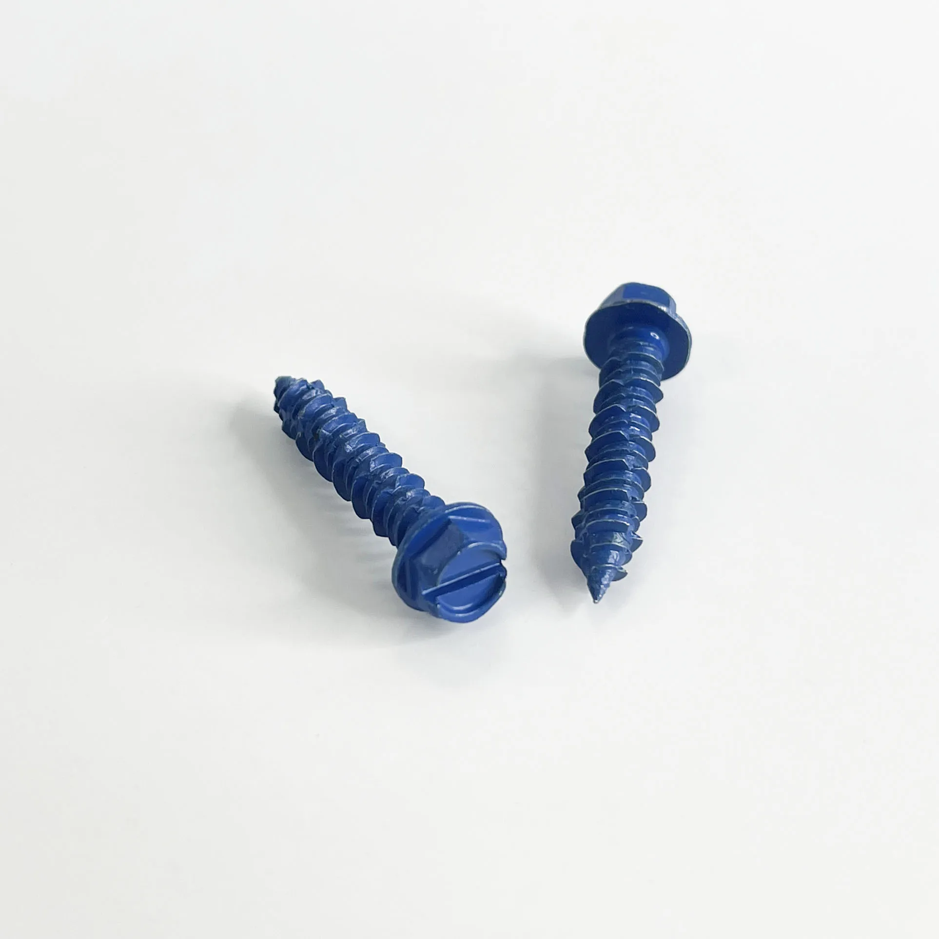 Custom Slotted Hex 16mm M6 Stainless Steel Head Blue Concrete Anchor ...