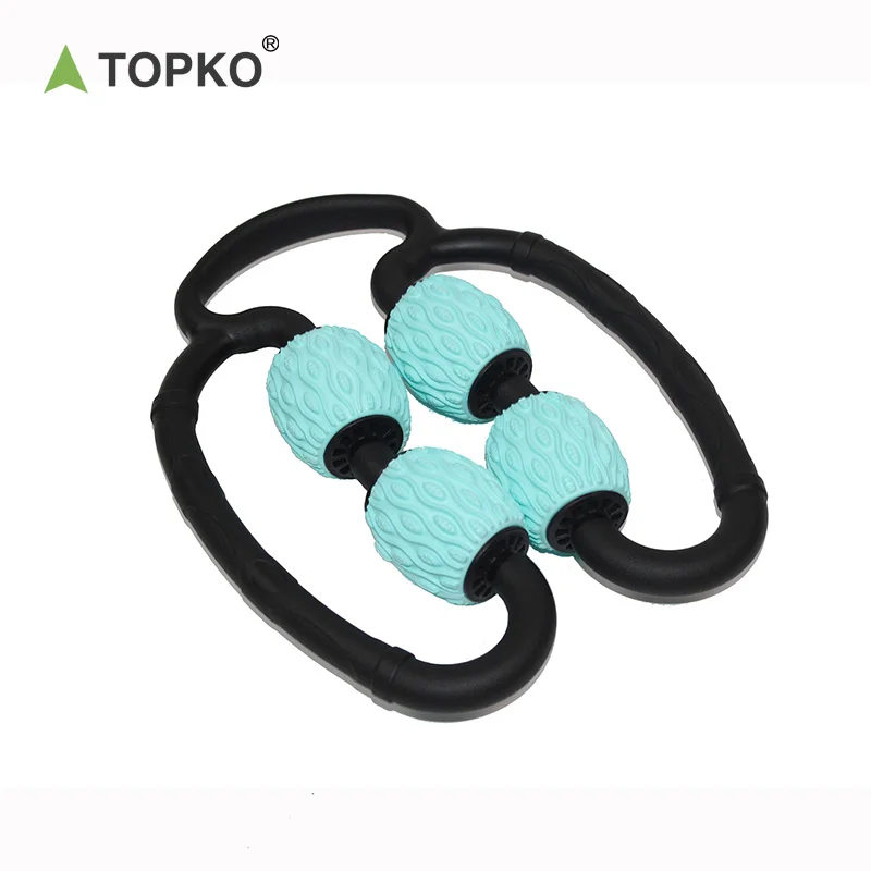 Topko Leg Muscle Massage Relaxer Muscle Roller Massage 4 Roller Rings U ...
