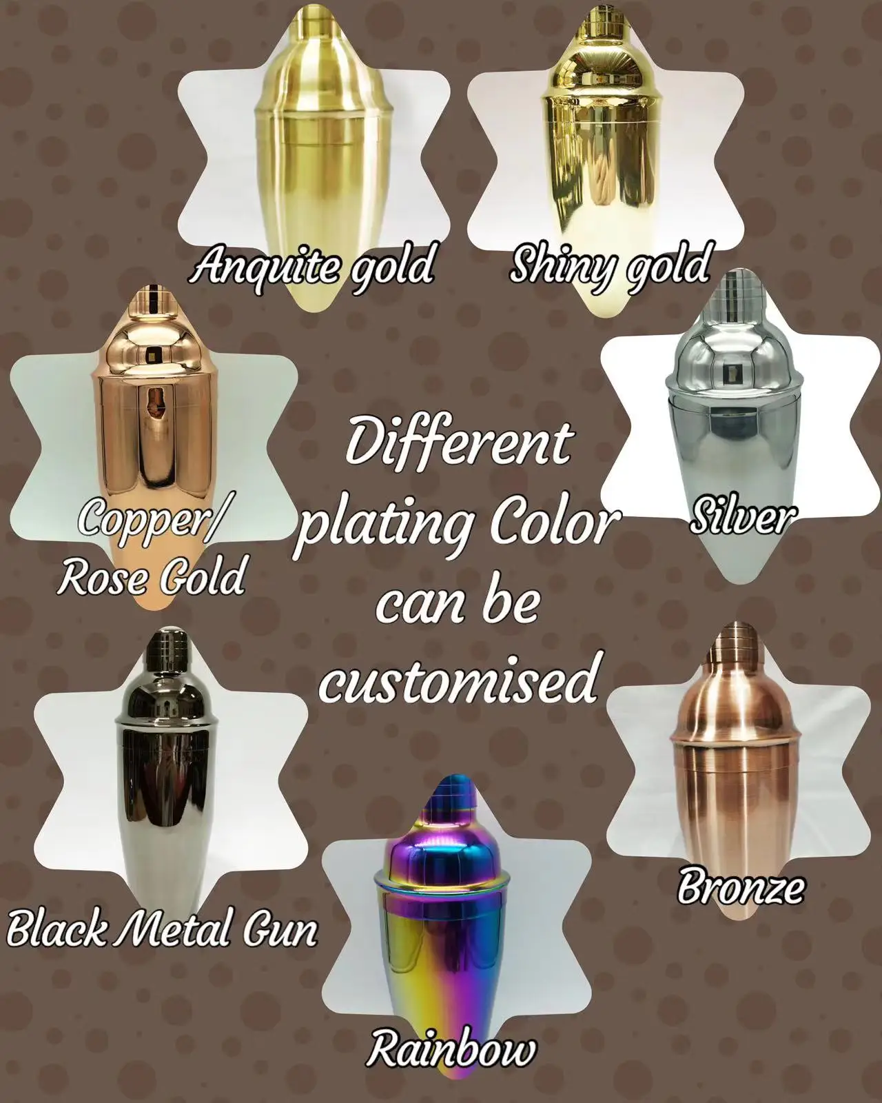 Customized 13 Pieces Custom Logo Branded Bartender Kit Stainless Steel ...