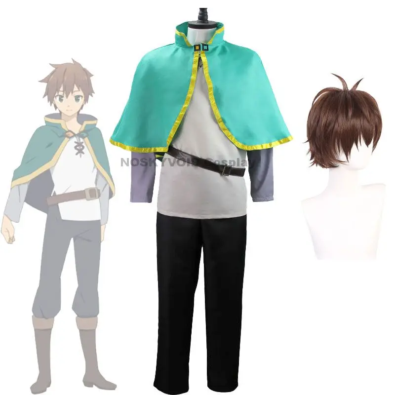 Konosuba Satou Kazuma Cosplay Costumes And Wigs Konosuba: God`s ...