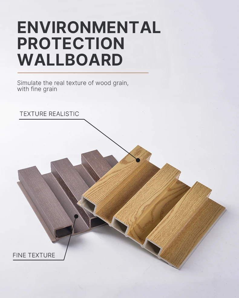 Indoor Waterproof Partition Wall Board Brick Cladding Fluted Decorative ...