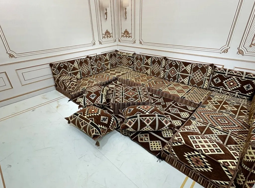 U Shaped Arabic Sofa - 1 Set Of 19 Pieces - What's Included In The ...