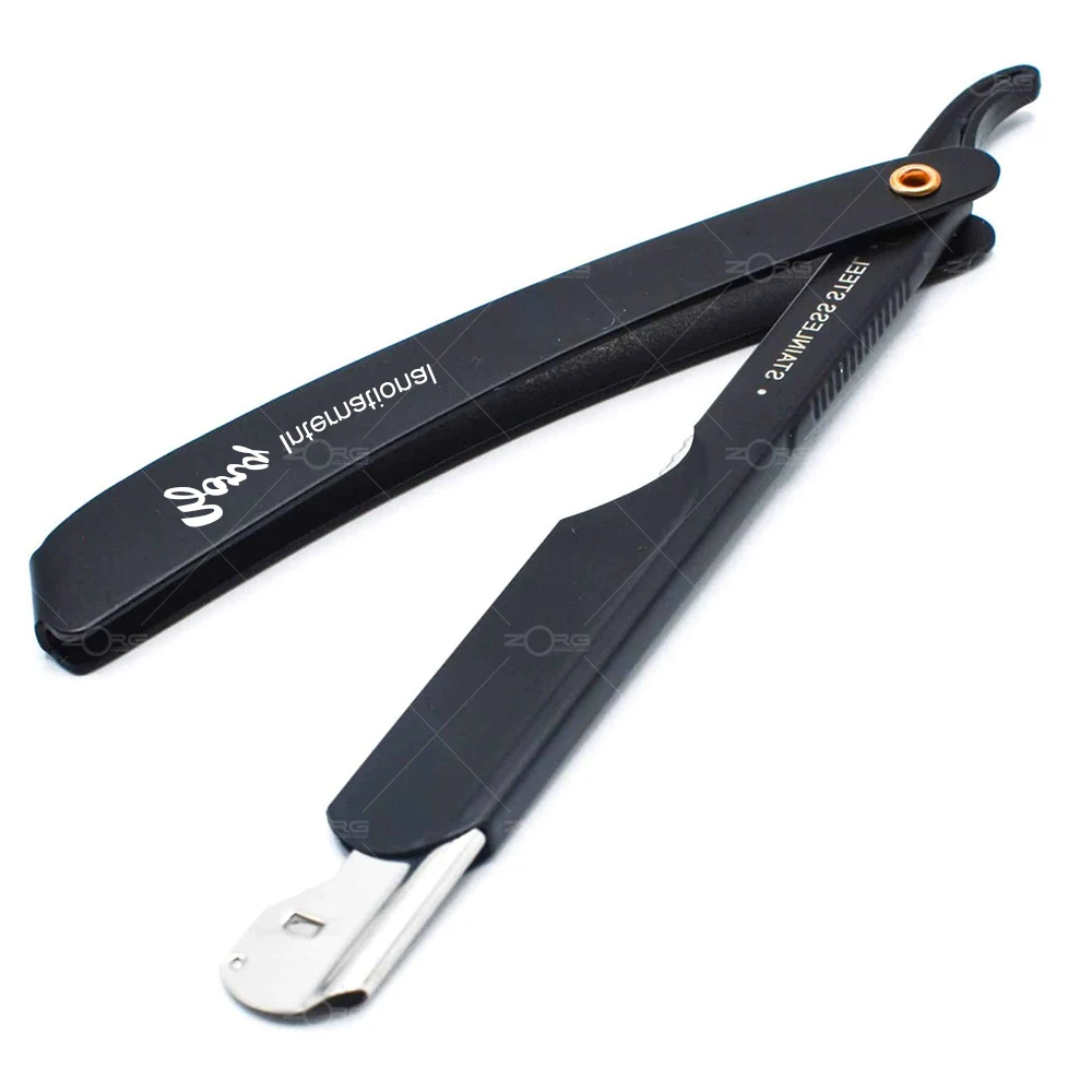 Stainless Steel Straight Edge Barber Shaving Razor Blade For Close ...