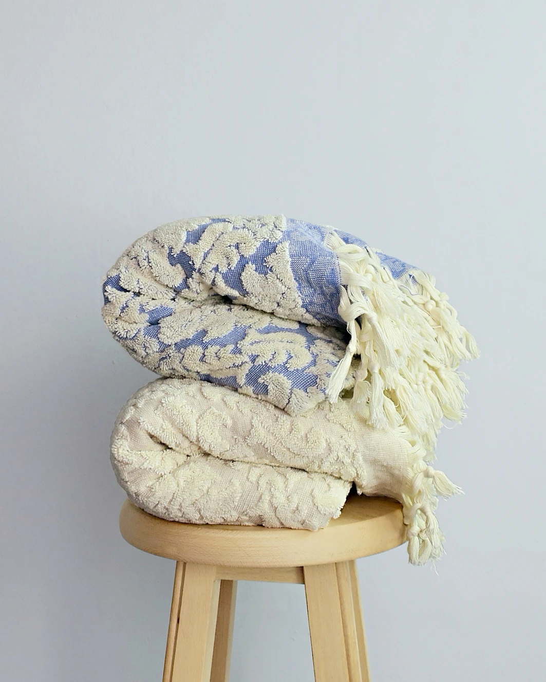 Bathrobe Handloomed Damask Turkish Towel 100% Cotton Absorbent High ...