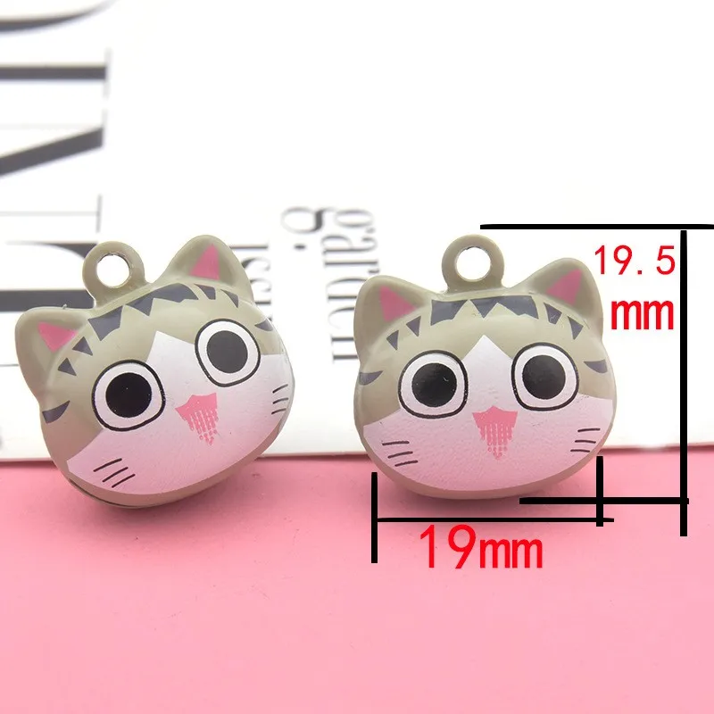 Creative Cute Little Cat Bell Cartoon Trumpet Pet Bell DIY Handmade ...