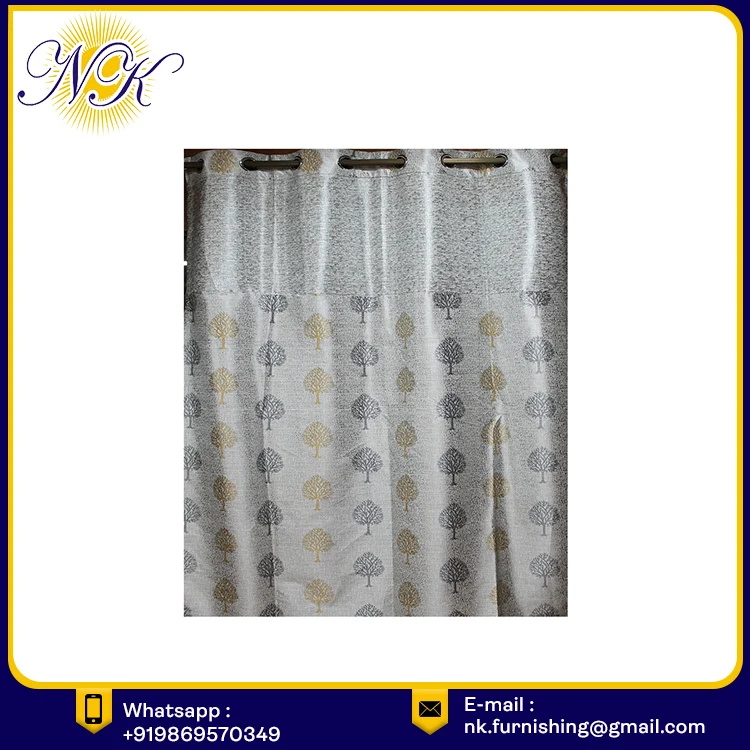 Ready Made Flat Window Curtains Soft Cotton Fabric Plain Design At ...