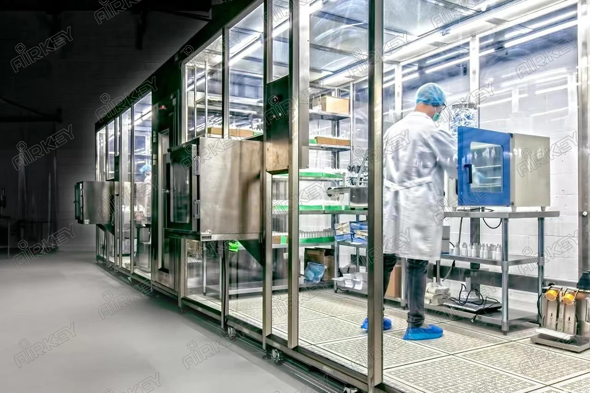 Portable Modular Cleanroom with HEPA Filtration Temperature Controlled ...