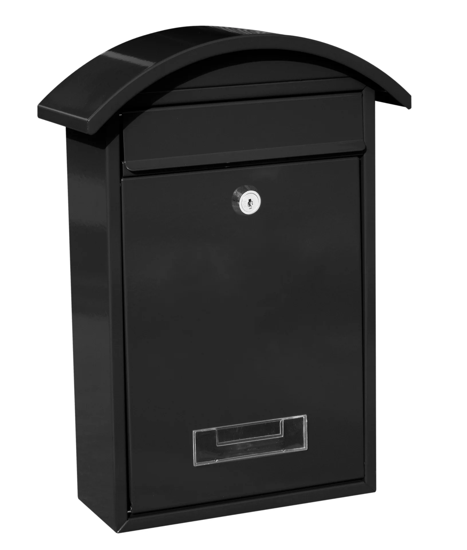 Mb39 Small Us Style Apartment Building Custom Black Metal Mailbox Wall ...