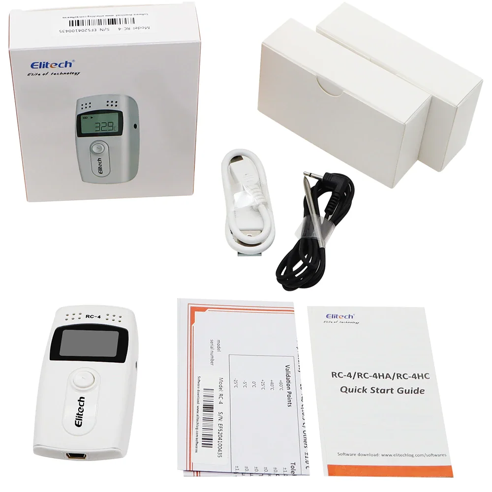 Elitech RC-4 Temperature Data Logger - Reliable & Eco-friendly