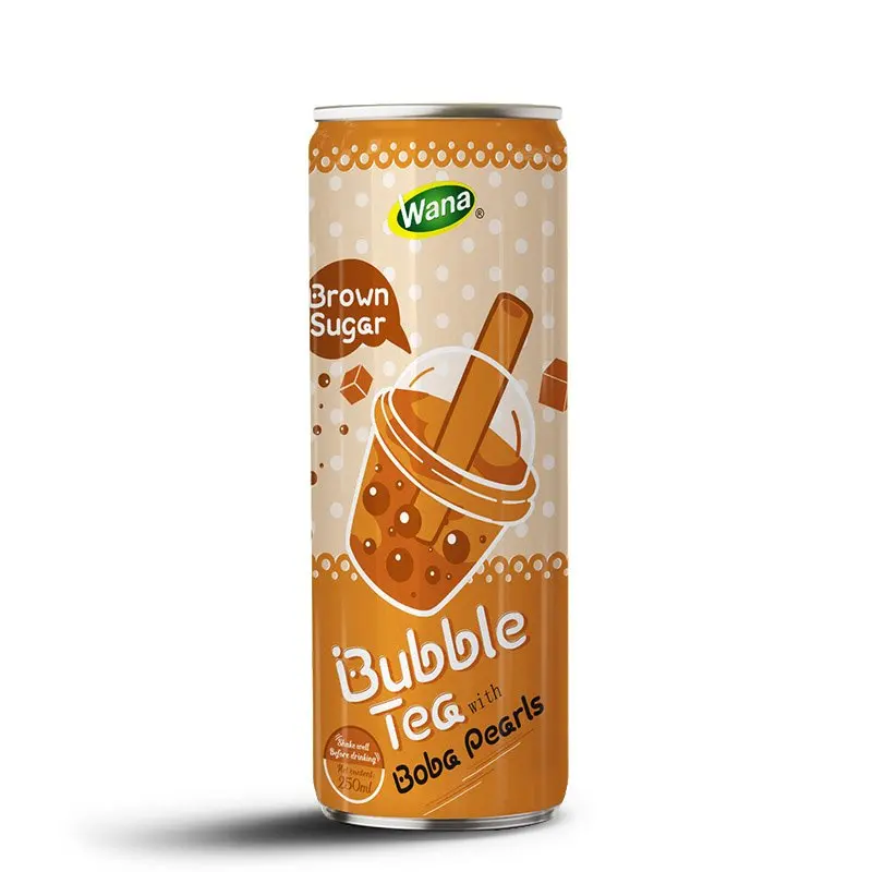 Best Selling Brown Sugar Milk Tea Drink With Boba In 250ml Can || Oem Beverage Supplier From ...