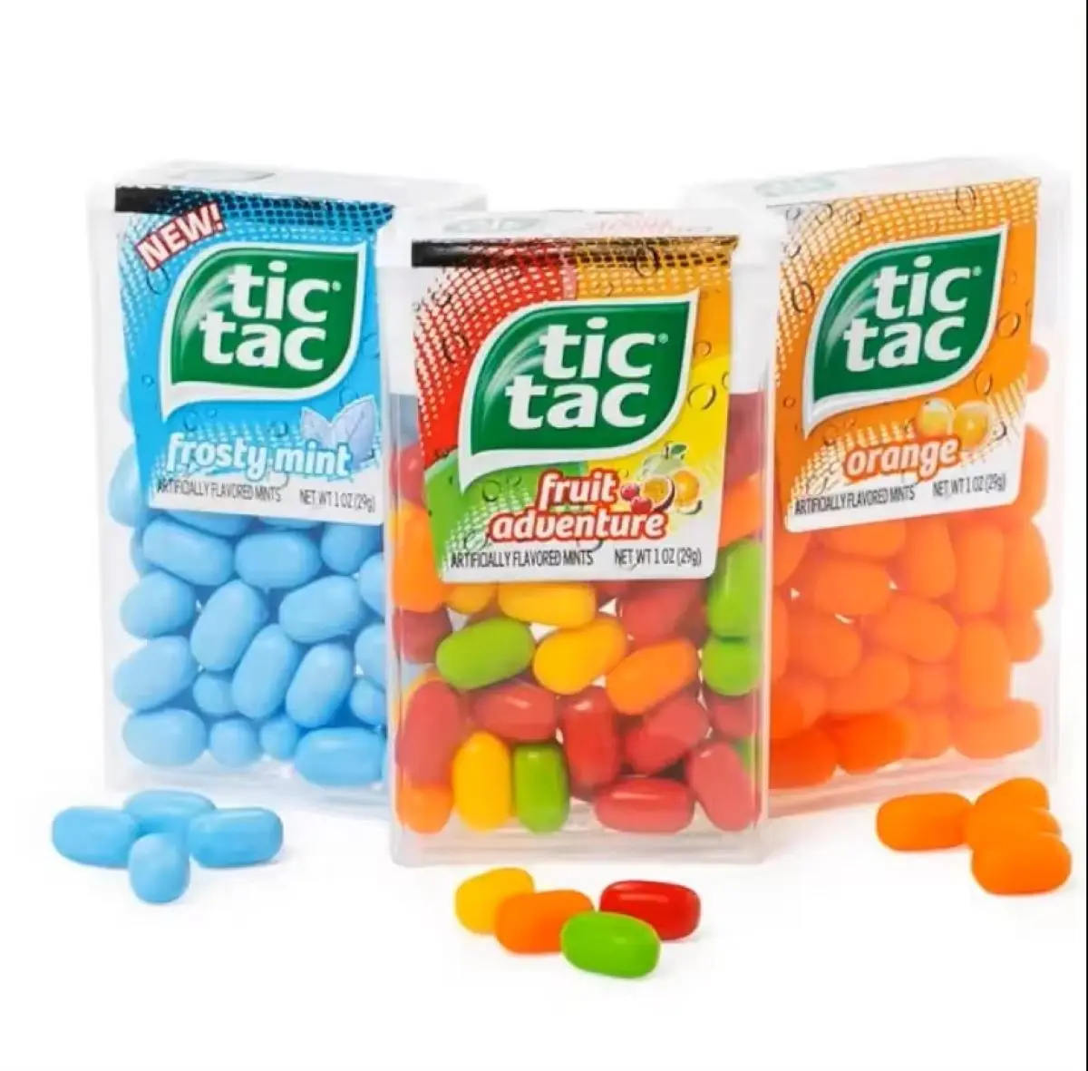 Tic Tac Box with 60 Mini Boxes - Artifically Flavoured Mints