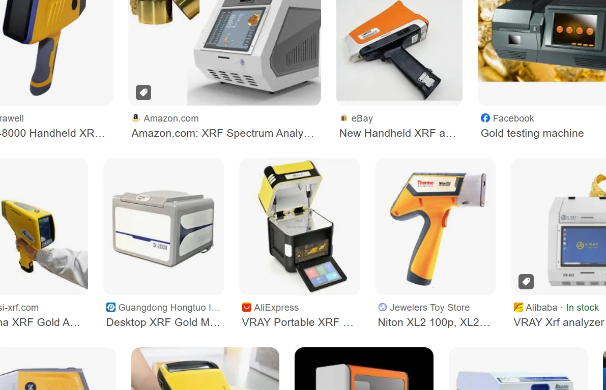 metal detector Test Machine XRF Copper Gold Analyzer| www.alibaba.co.uk