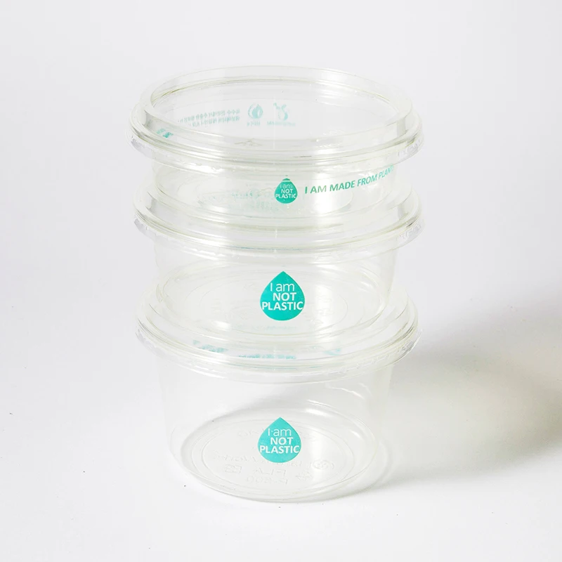 New Design Disposable Eco-friendly Pla Bowl Salad Bowl Plate 240/360/500ml Good Enough Capacity ...