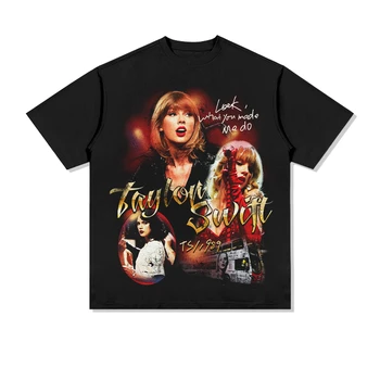 Customized T Swizzle Character Emblem Printed T Shirt Men's Summer 100% ...