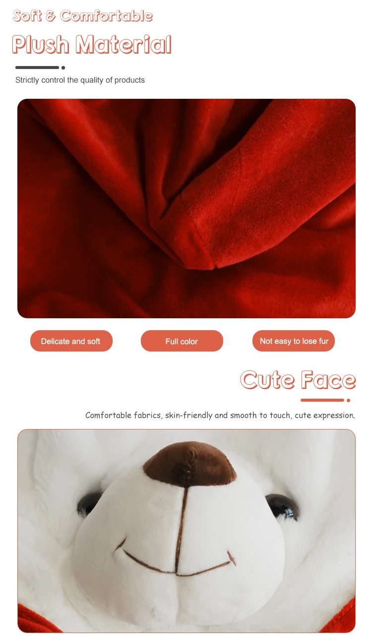 Custom Plush Hoodie Teddy Bear Skin Animal Doll Customize Skin Bear ...