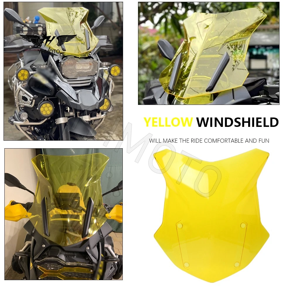 BMW R1200GS LC ADV R1250GS Motorcycle Windshield - Heavy Duty