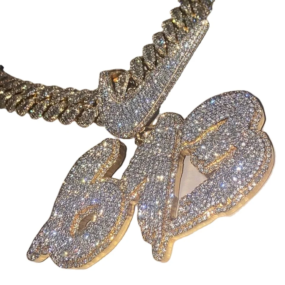 Fashion Jewelry Hip Hop Rapper Custom Pendant Solid 925 Silver ...