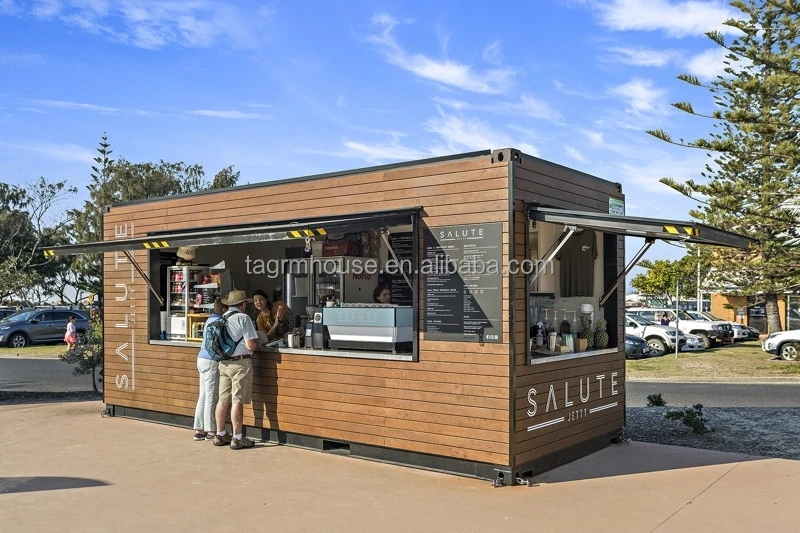 Customize Design Modern Prefab Small Cafe Outdoor BBQ