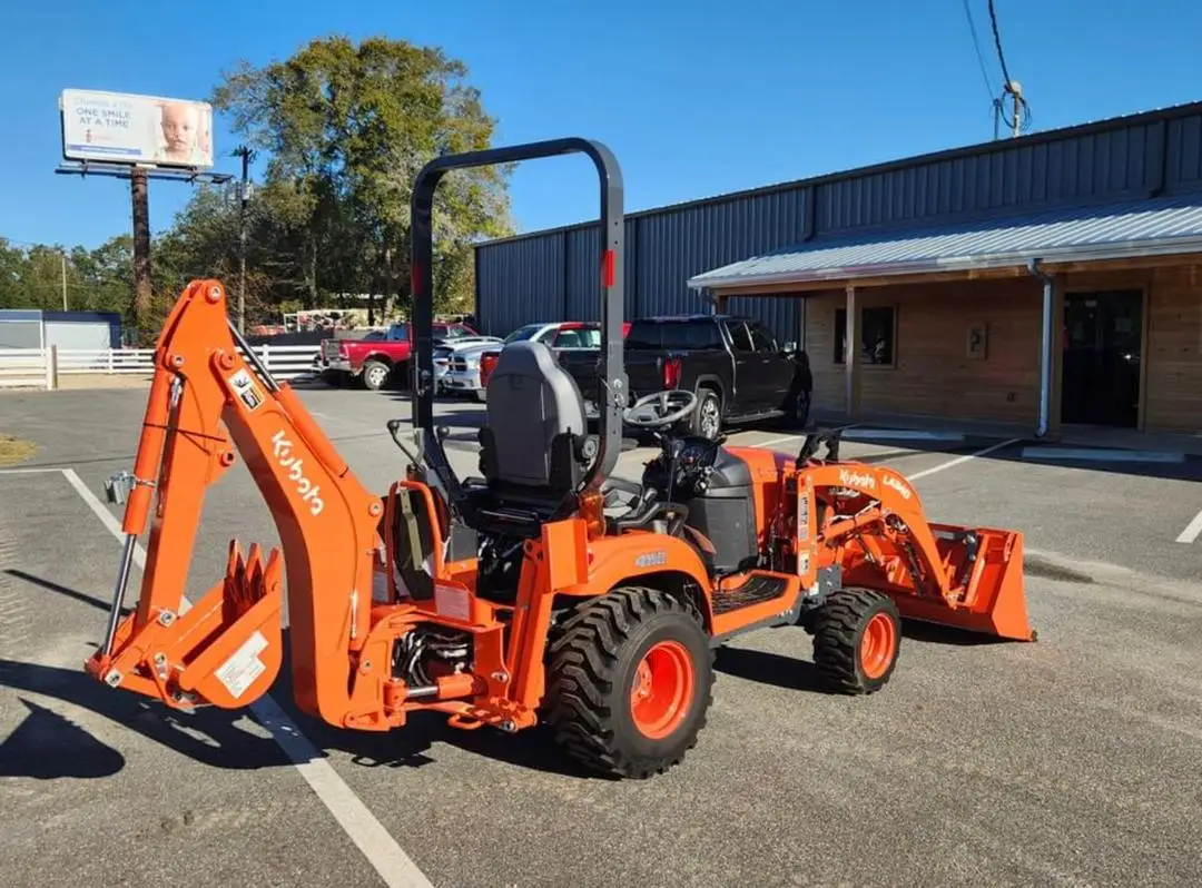 John Deeere Lawn Mower Tractor with Front Loader & Backhoe