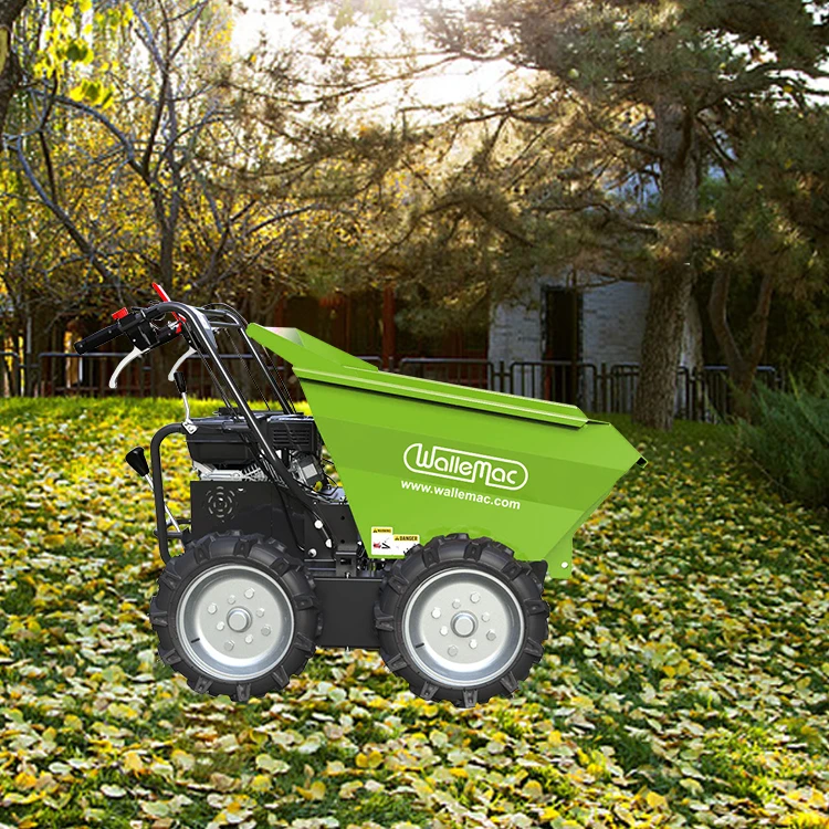 300kg Gasoline 4 Wheel Drive Engine Mini Track Dumper Wheel Barrow ...