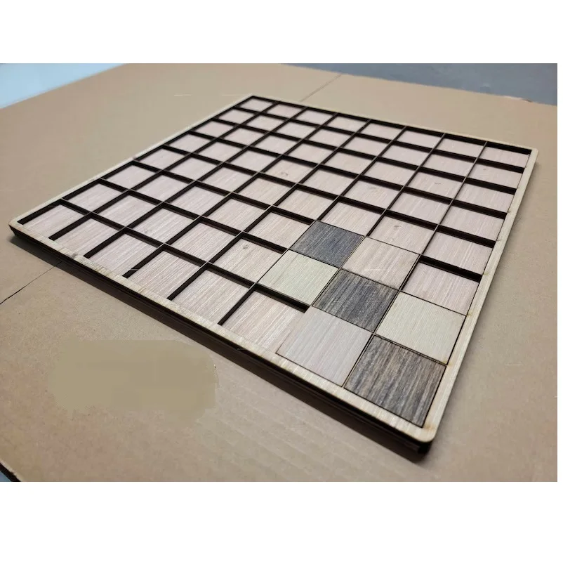 Luxury Laser Cut Veneer Chess Board - Buy Luxury Non Magnetic Metal ...