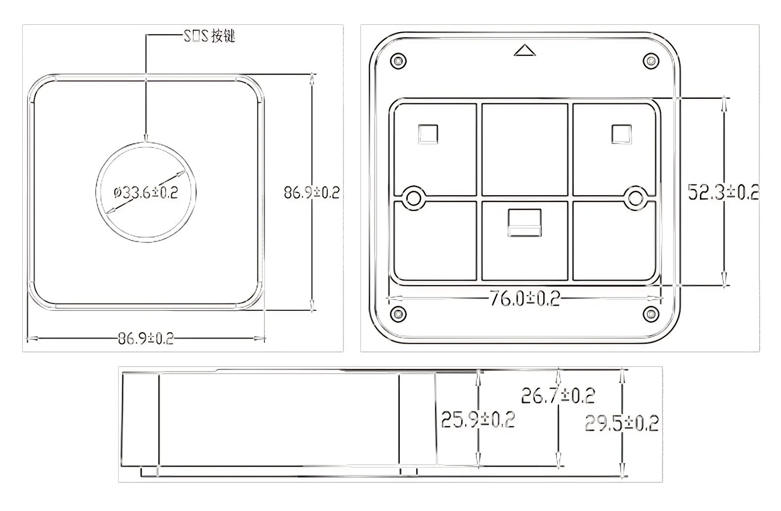 Lorawan Based Smart Panic Button SOS Alarm OEM ODM Manufacturer