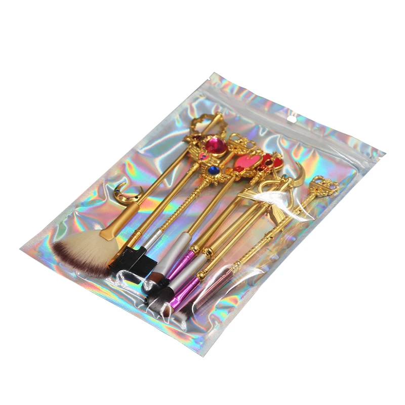 Spot Uv Biodegradable Plastic Packaging Bag Smellproof Holographic ...