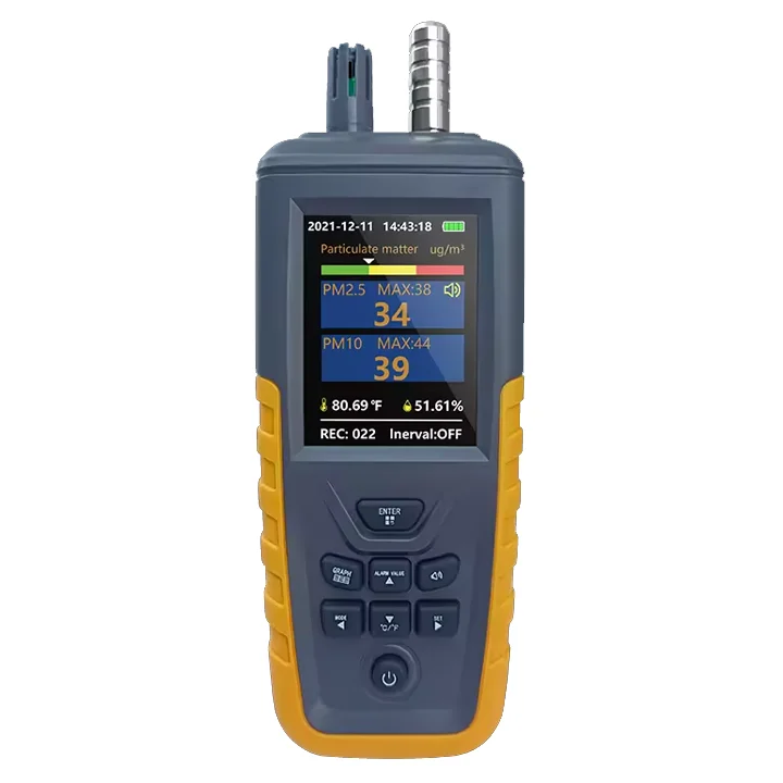 Tc-8100 Dust Particle Detector With Data Logger Pm2.5 Pm10 Air ...