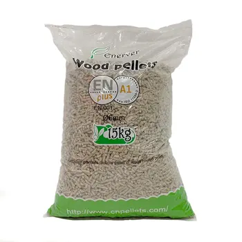 Standard Size 6mm Big Pellet Wood 15 Kg Bags Heating Wood Pellets 20kg ...