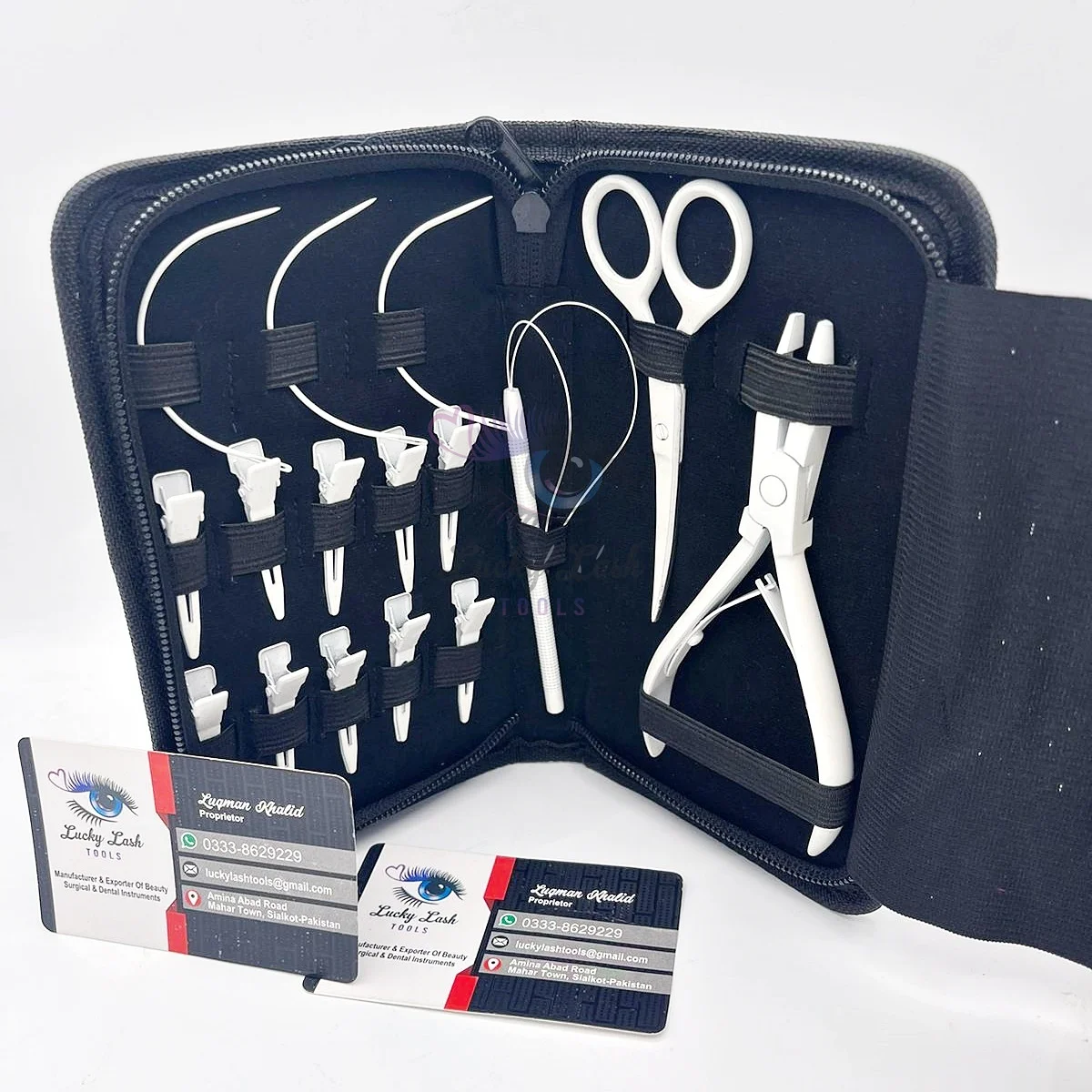 White Hair Clips Solid Stainless Steel Hair Extensions Tools Clips ...