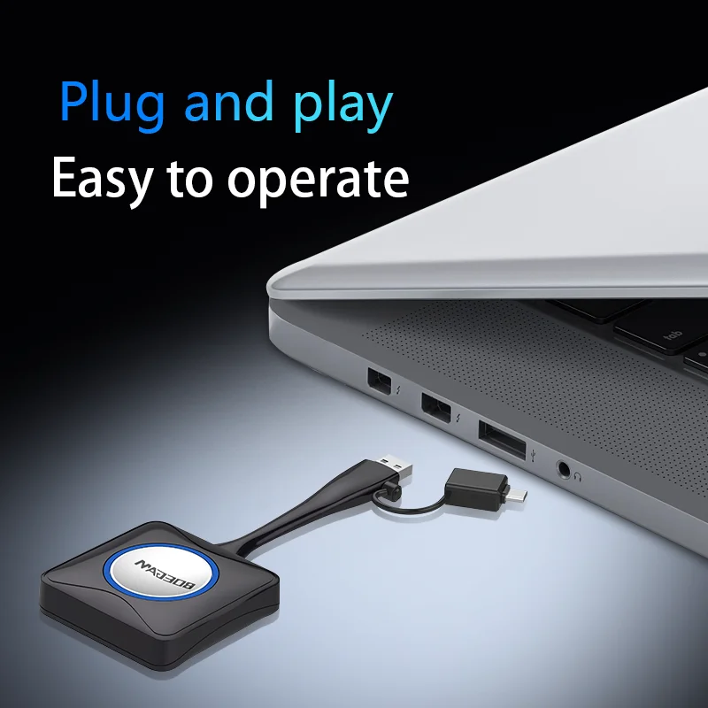 Plug and Play Wireless Presentation Collaboration System BYOD USB-A/USB ...