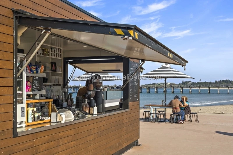 Customize Design Modern Prefab Small Cafe Outdoor BBQ