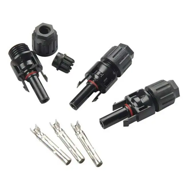 Pv Connector Plug In Solar System With Open Copper Terminal Electrical ...