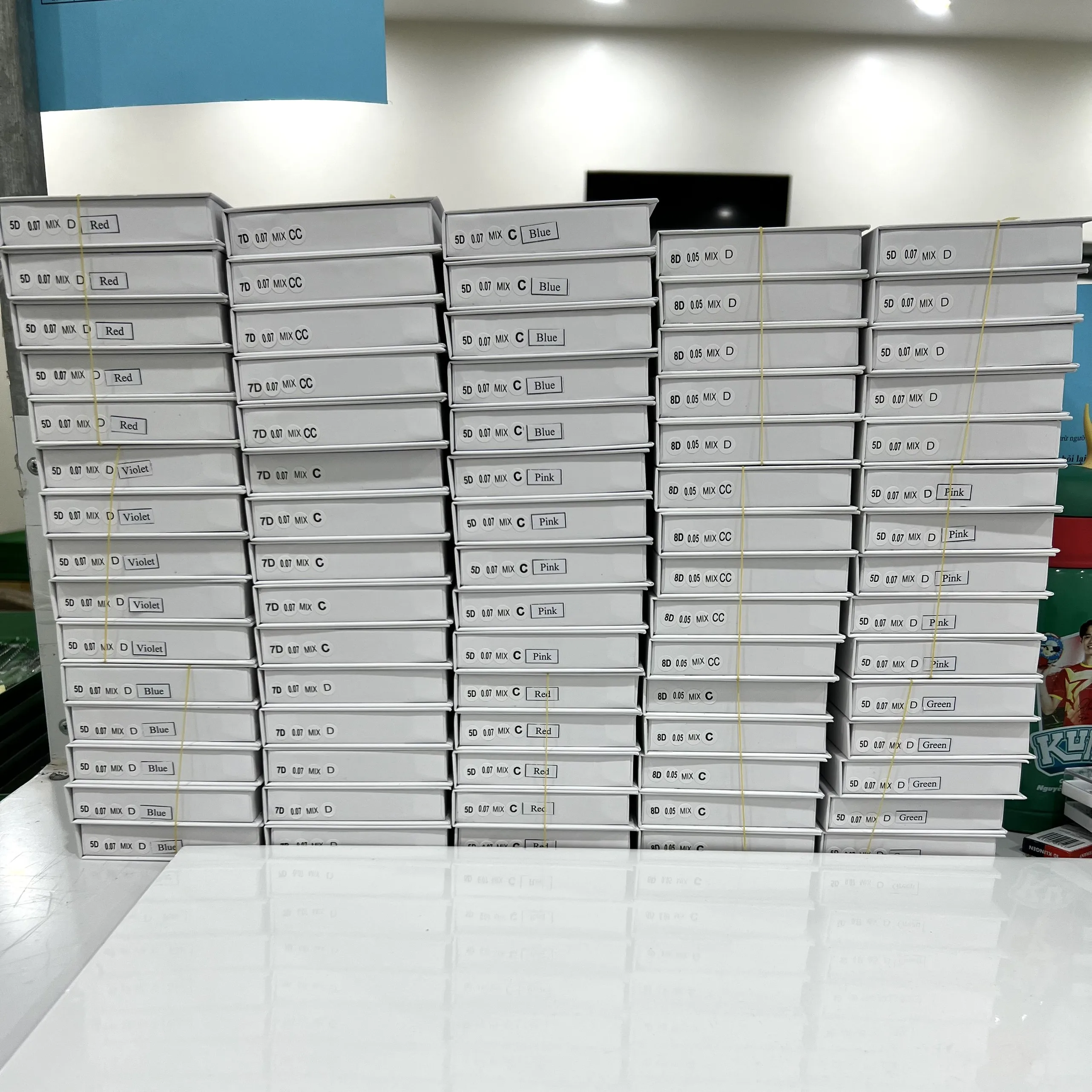 Promade Fans Mix 7 Length 1050 Fans 4d 5d Eyelash Lash Variety Soft ...