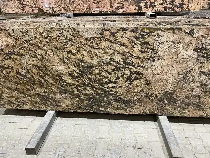 Luxurious Design Alaska Gold Marble Slabs Natural Stone For External ...