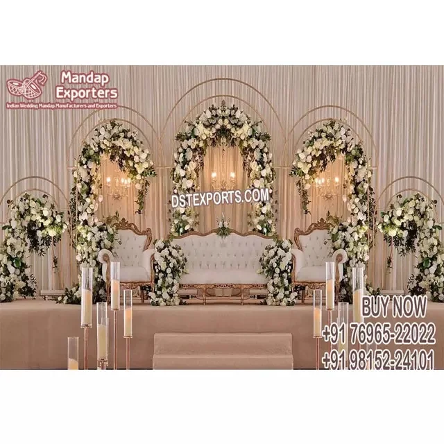 Muslim Wedding Decor Metal Backdrop Arch Panels Indian Wedding Ceremony ...