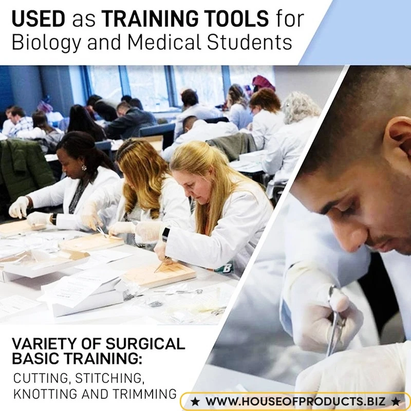 Suture Practice Kit Suture Skin Silicone Pad Complete Suture Practice ...